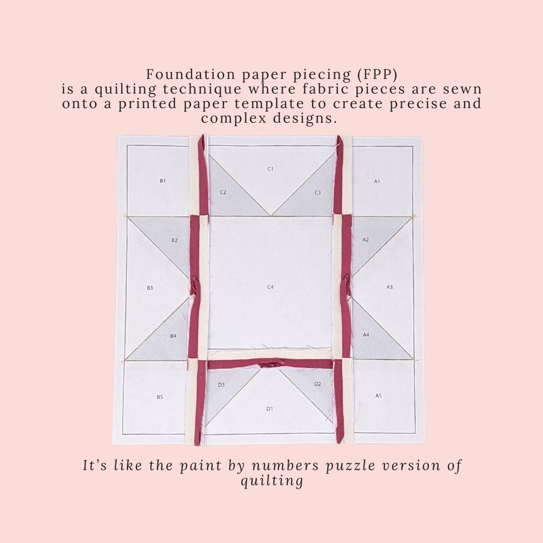 Sawtooth Star FPP Quilt Block (1/4" seam) – Block Collective Patterns